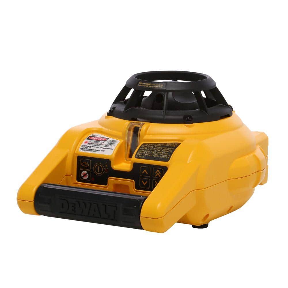 DEWALT 150 ft. Red Self-Leveling Rotary Laser Level with Detector and ...