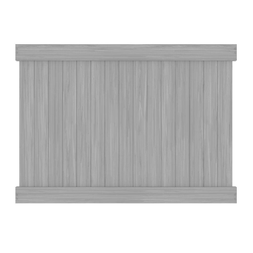 Barrette Outdoor Living Linden 6 ft. x 8 ft. Driftwood Gray Privacy Vi ...