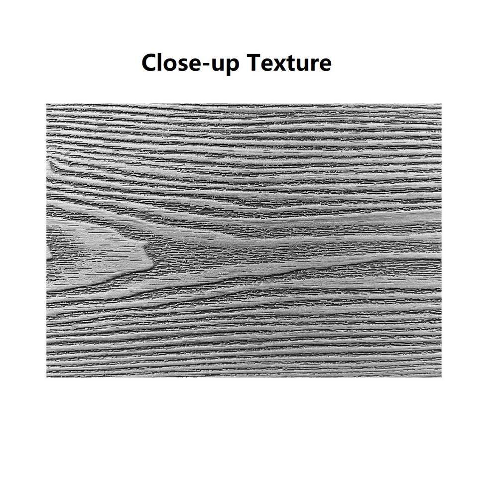 LH EP Complete Kit 6 ft. x 6 ft. Embossed Gray WPC Composite Fence Pan ...