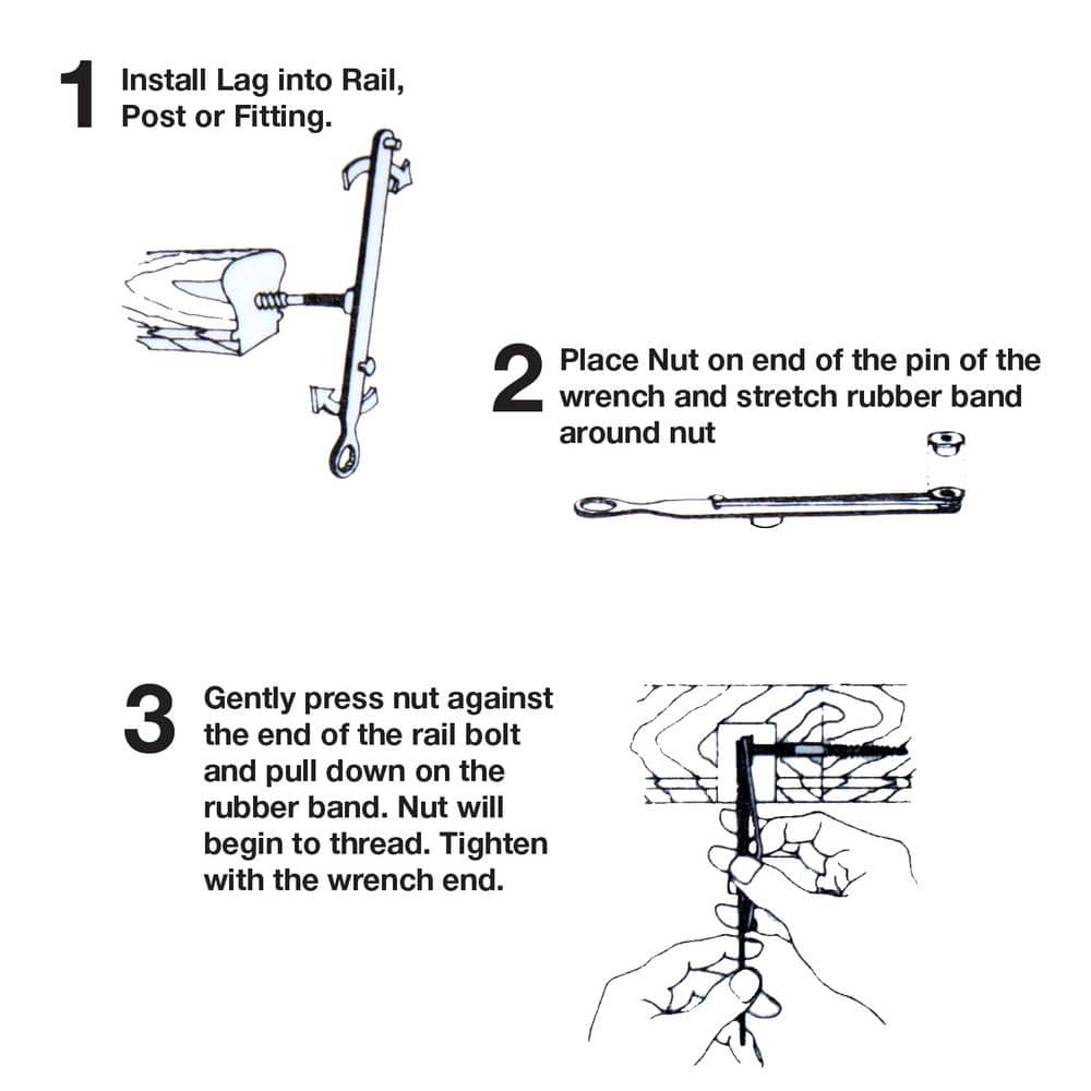 Stair Parts Rail Bolt Wrench Sized to Fit EVERMARK Rail Bolt Kit – PROARB