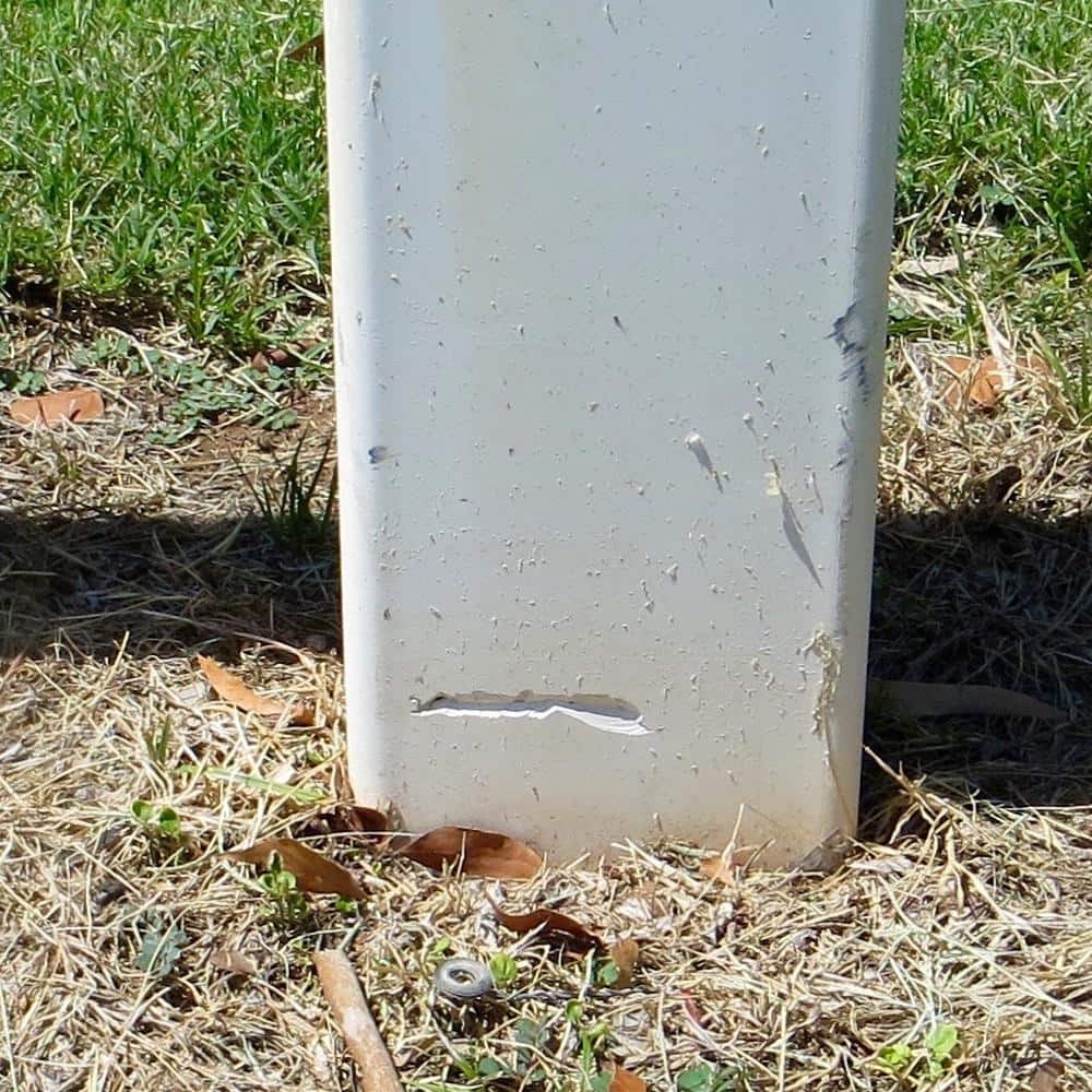 Fence Armor 6 in. L x 6 in. W x 1/4 ft. H White Fence Post Guard for W ...