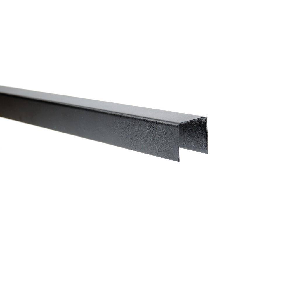 FORTRESS Fe26 Cable Rail 6 ft. Black Sand Flat Accent Top Rail for Cab ...