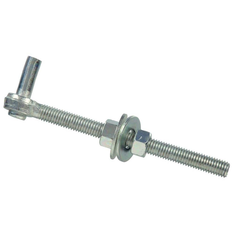 Hardware Essentials 1/2 x 6 in. Gate Bolt Hook in Zinc-Plated (5-Pack ...