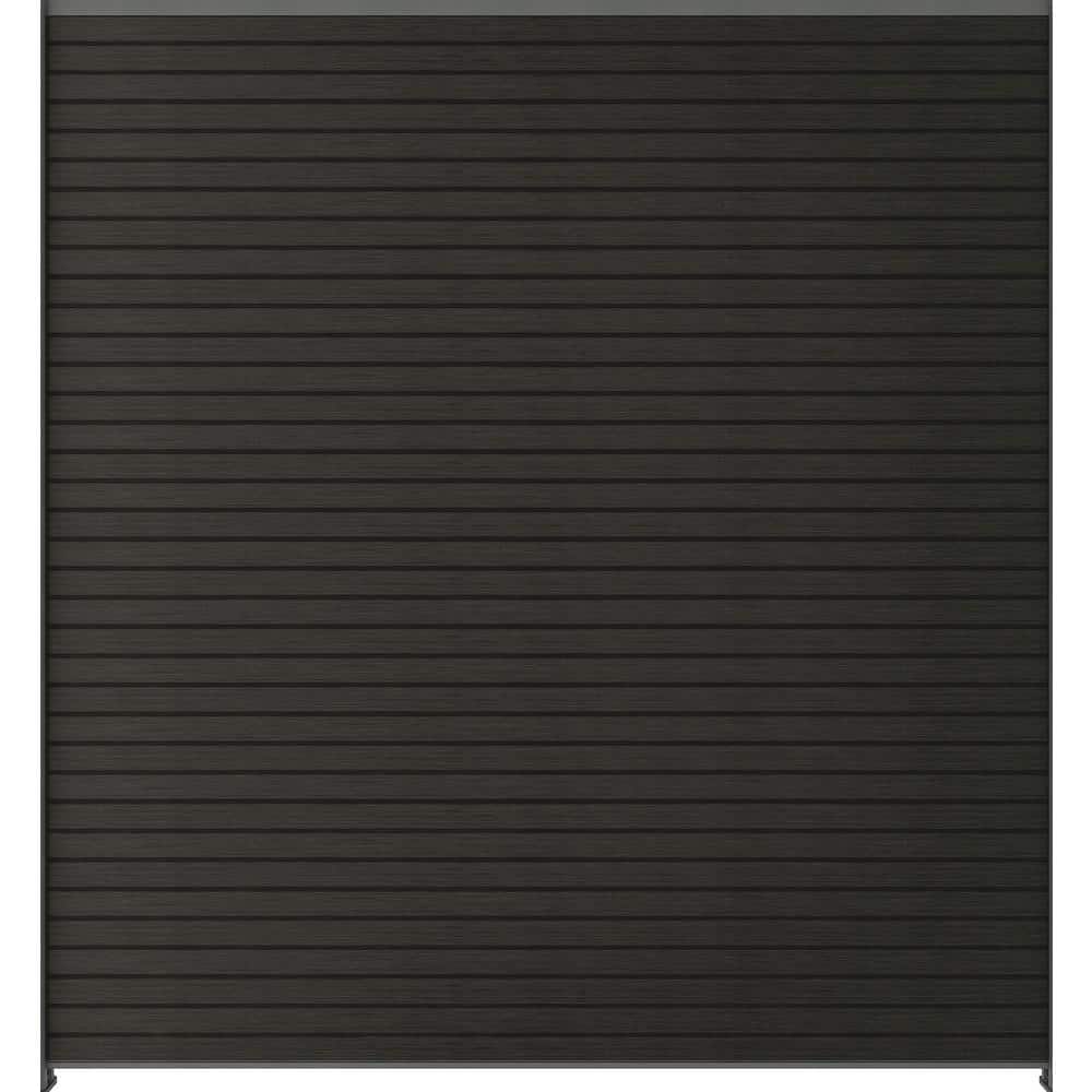 NewTechWood Ultra Easy Fencing 6 ft.Hx6 ft.W Hawaiian Charcoal Wood Pl ...