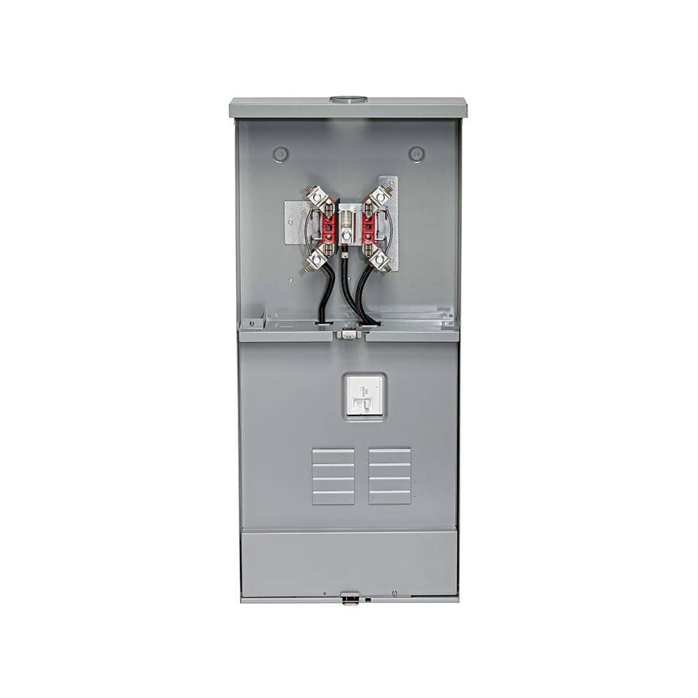 Leviton 150 Amp Outdoor Meter Main Combo, 8-Spaces, Ringless with Horn ...