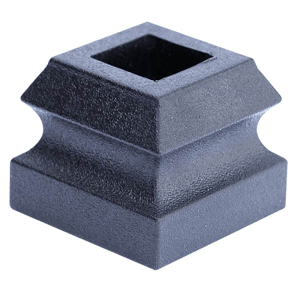 EVERMARK Stair Parts 1/2 in. Matte Black Slip N Grip Flat Shoe for Sta ...