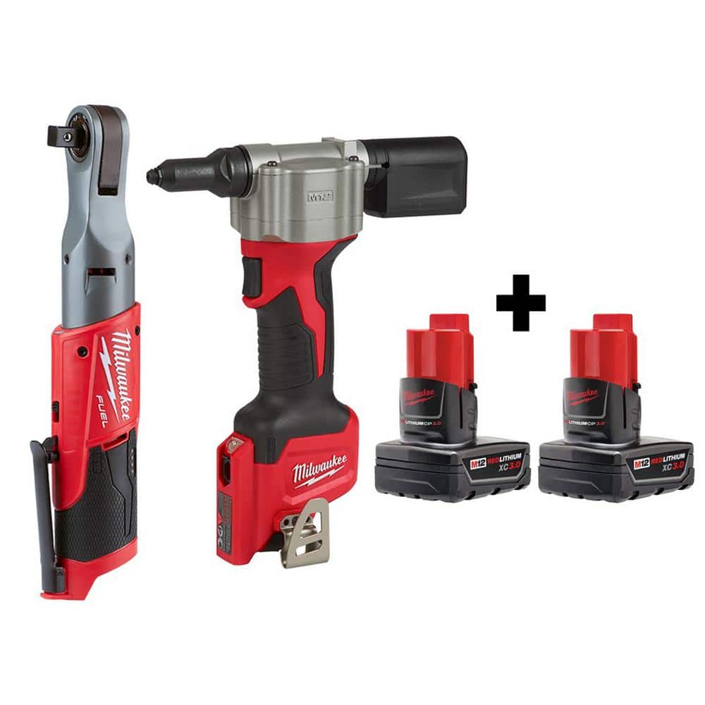 Milwaukee M12 FUEL 12-Volt Lithium-Ion Brushless Cordless 1/2 in. Ratc ...