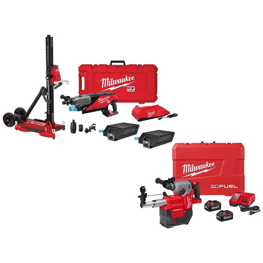 Milwaukee MX FUEL Lithium-Ion Cordless Handheld Core Drill Kit with M1 ...