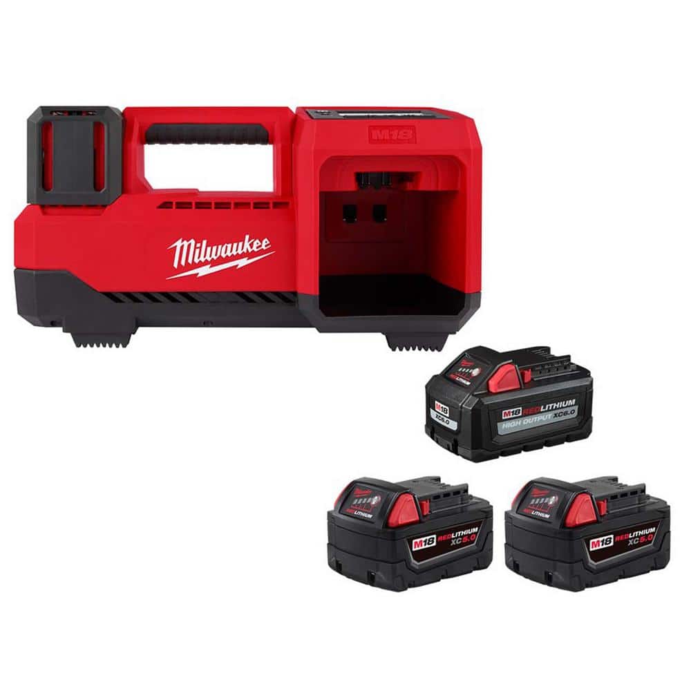 Milwaukee M18 18-Volt Lithium-Ion Cordless Portable Inflator w/M18 (1 ...