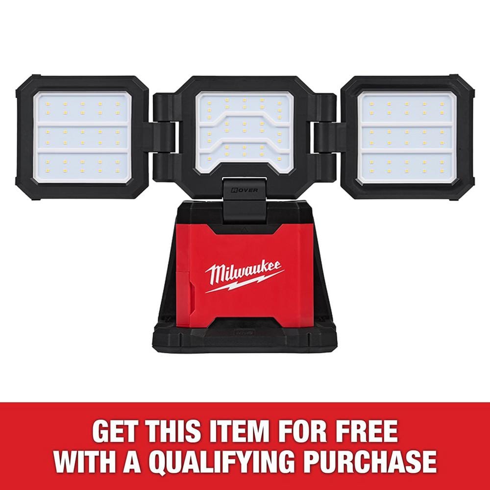 Milwaukee M18 18-Volt Lithium-Ion Cordless 4500 Lumens ROVER Dual Powe ...