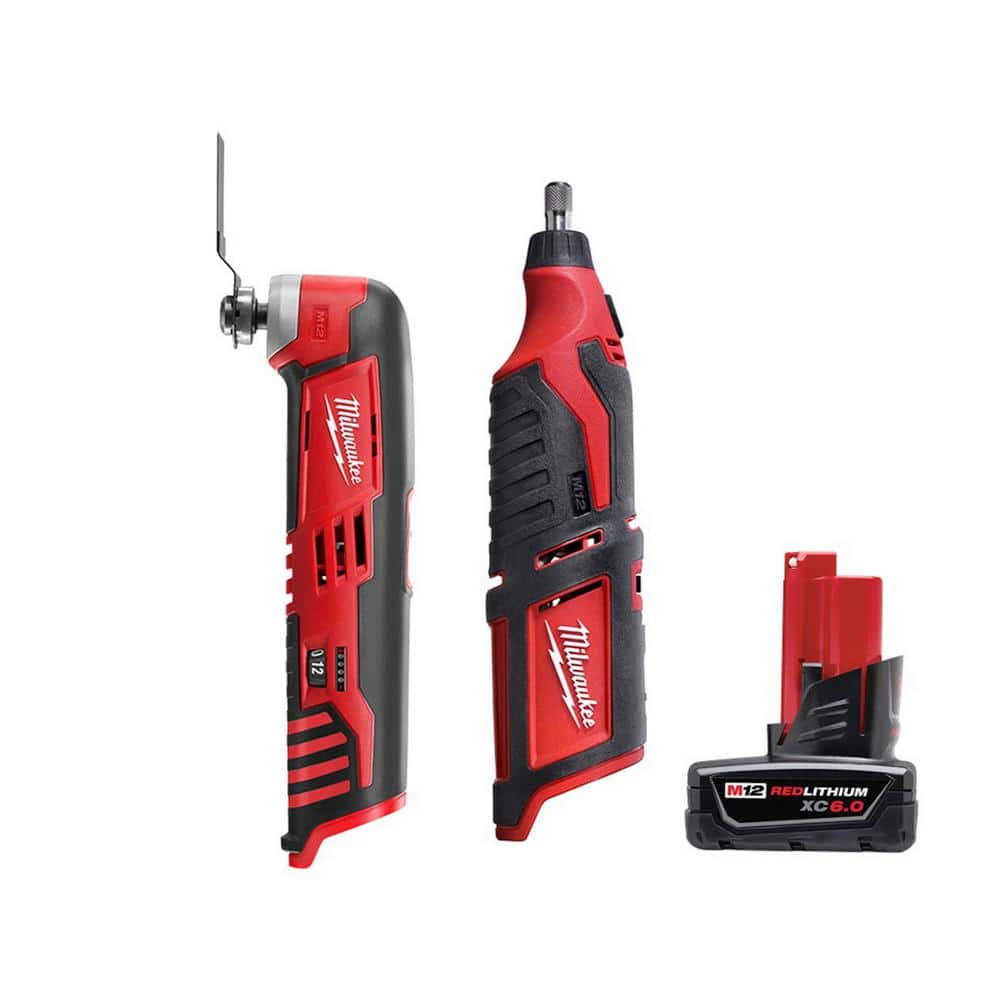 Milwaukee M12 12V Lithium-Ion Cordless Oscillating Multi-Tool with M12 ...