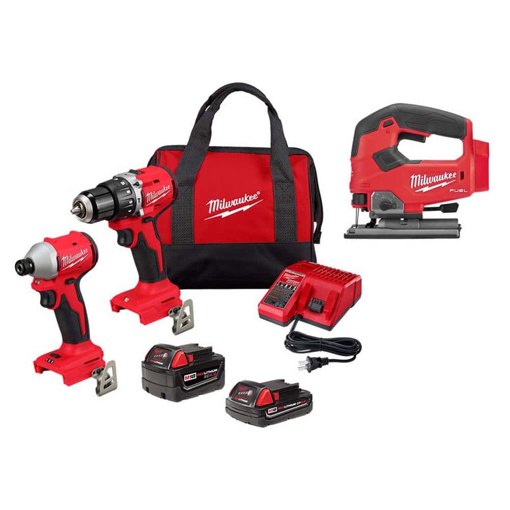 Milwaukee M18 18-Volt Lith-Ion Brushless Cordless Compact Hammer Drill ...