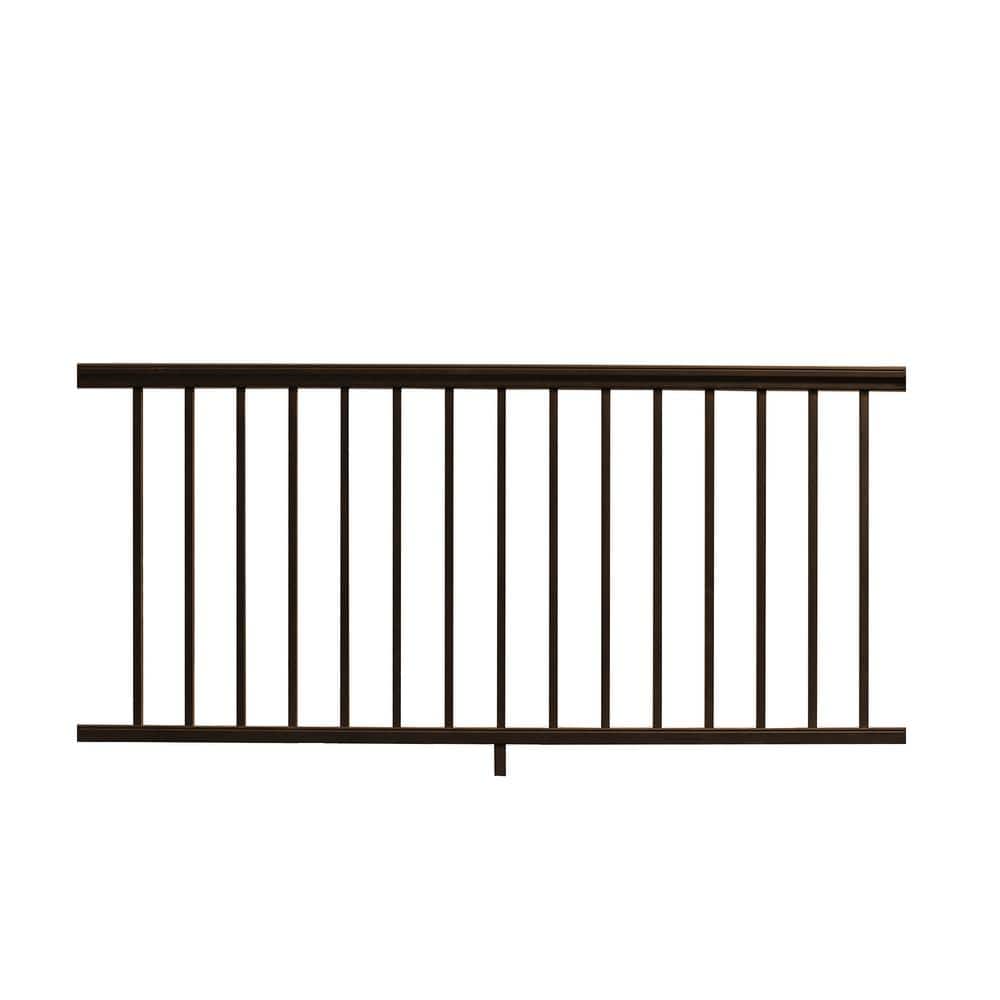 NewTechWood Allure 72 in. x 36 in. Bronze Aluminum Preassembled Railin ...