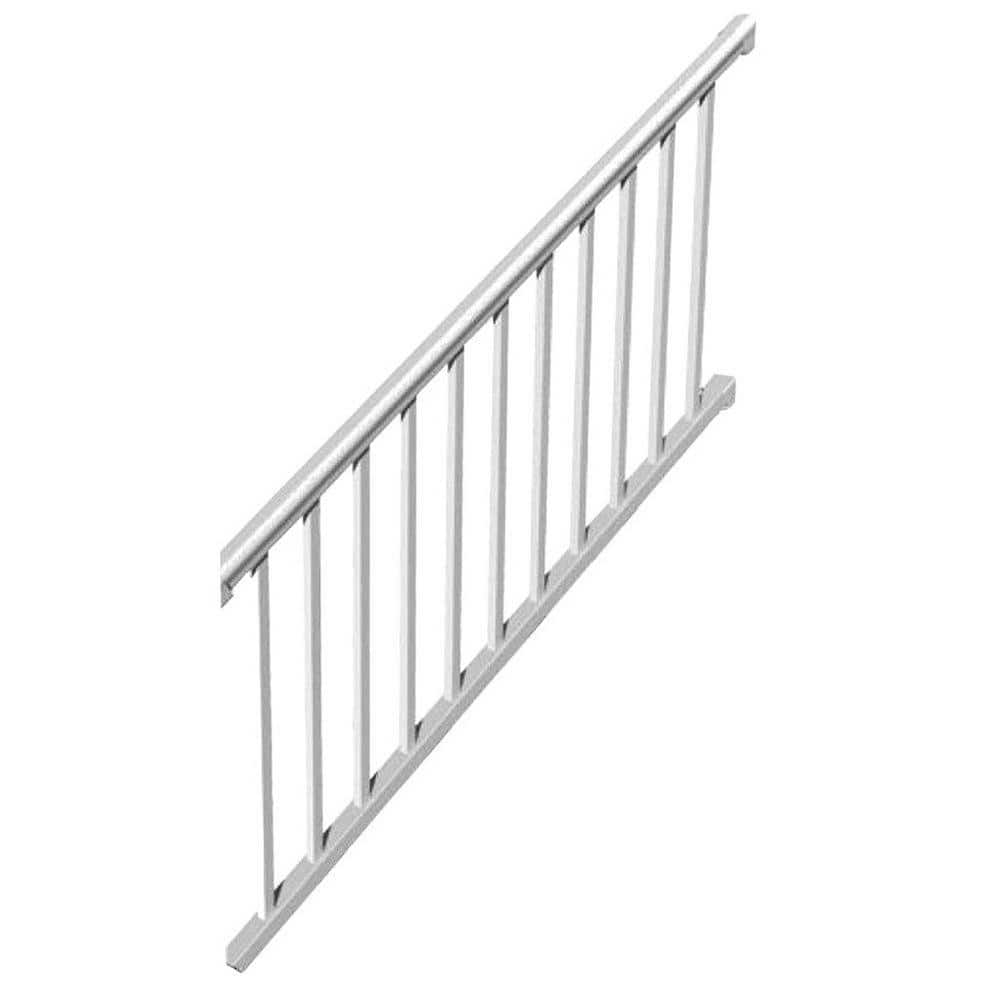 RDI 6 ft. x 36 in. 32° to 38° Vinyl Titan Pro Stair Rail Kit with 1-1 ...