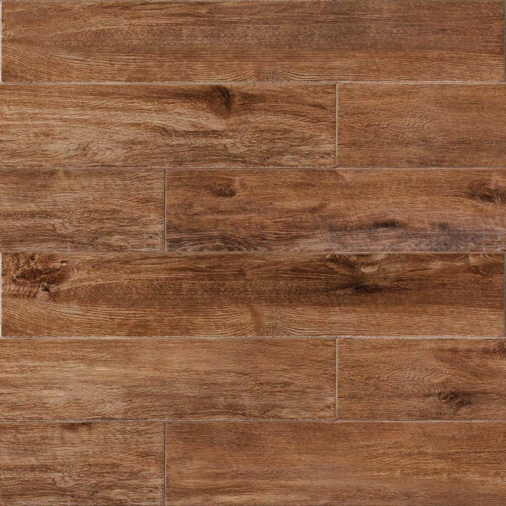 American Estates Saddle Matte 6 in. x 36 in. Color Body Porcelain Floo ...