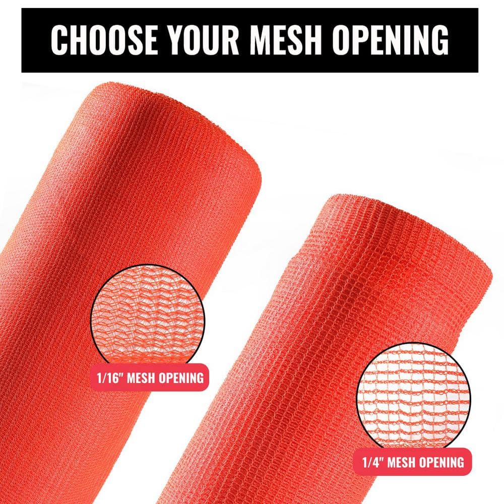 SEALTECH Orange-8 ft. X 150 ft. Debris Netting Rolls - Fire Retardant ...