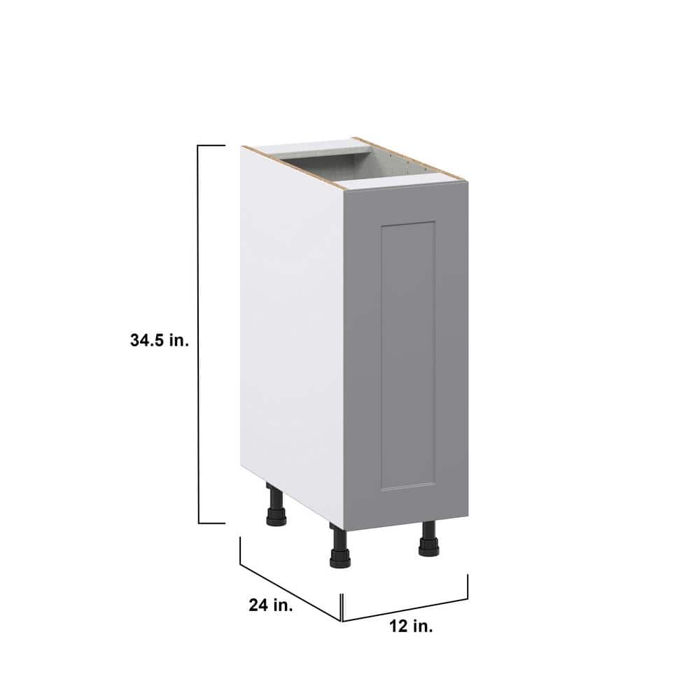 J COLLECTION 12 in.W x 34.5 in. H x 24 in. D Bristol Painted Slate Gra ...