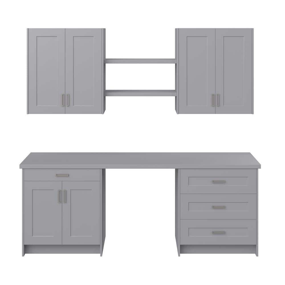 J COLLECTION Bristol 92.5 in. W x 89.5 in. H x 24 in. D Painted Slate ...