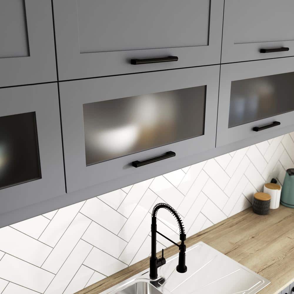 J COLLECTION Bristol Painted Slate Gray Shaker Assembled Wall Kitchen ...