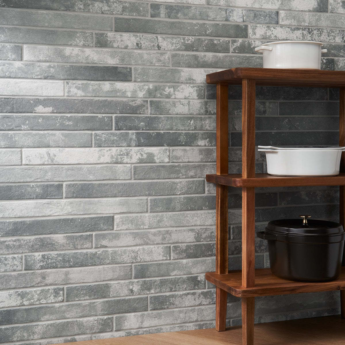English Brick Light Gray Matte Porcelain Tile - 2x18 – PROARB