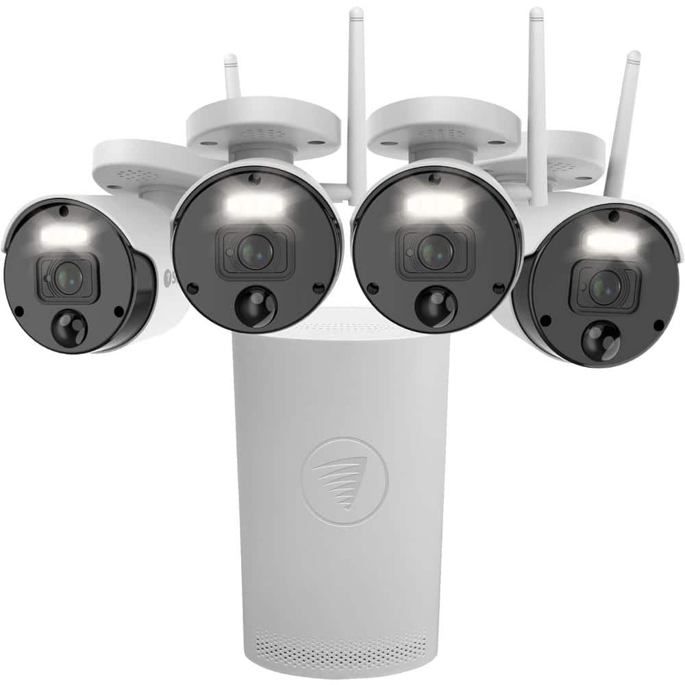 Swann 8-Channel 1080p 1TB PoE Cat5 NVR Security Camera System with 4 W ...