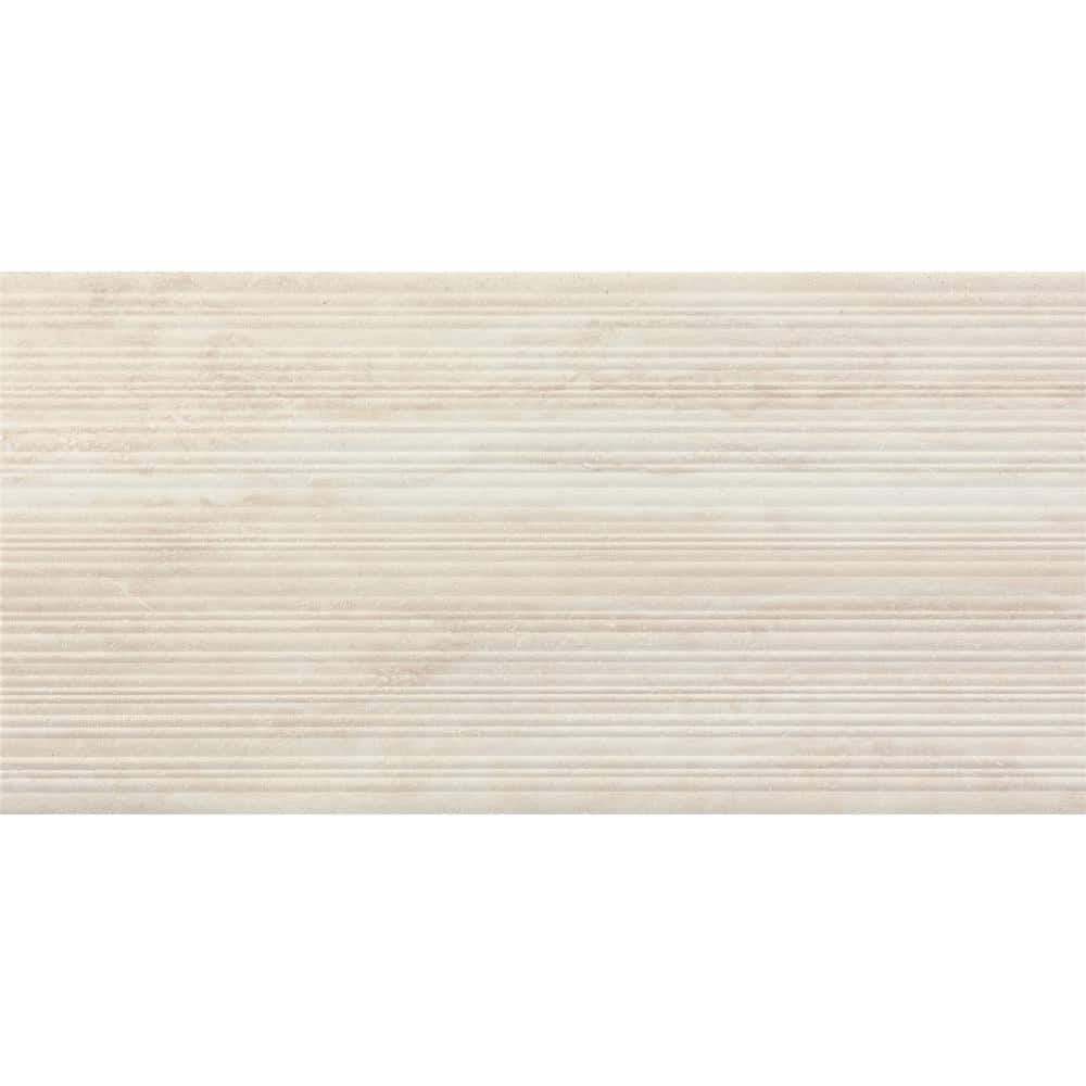 Daltile Calligo Tusk 12 in. x 24 in. Glazed Ceramic Fluted Wall Tile ...