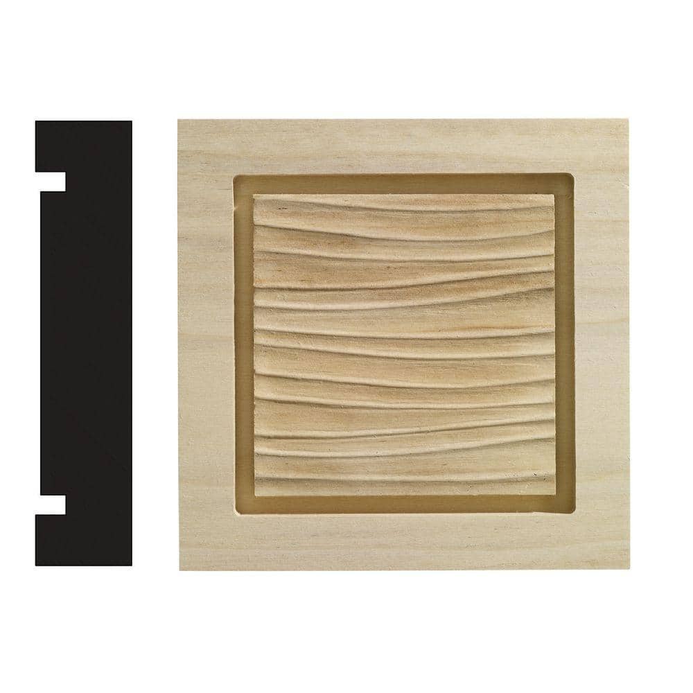 Ornamental Mouldings Wave Collection 1-3/16 in. x 5-1/2 in. x 5-1/2 in ...