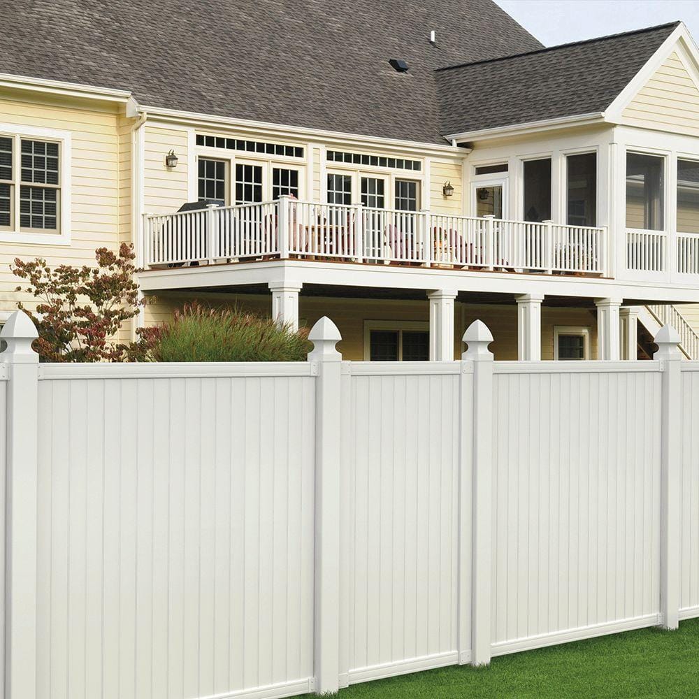 Veranda White Vinyl Fence Bracket Kit (2-Pack) – PROARB