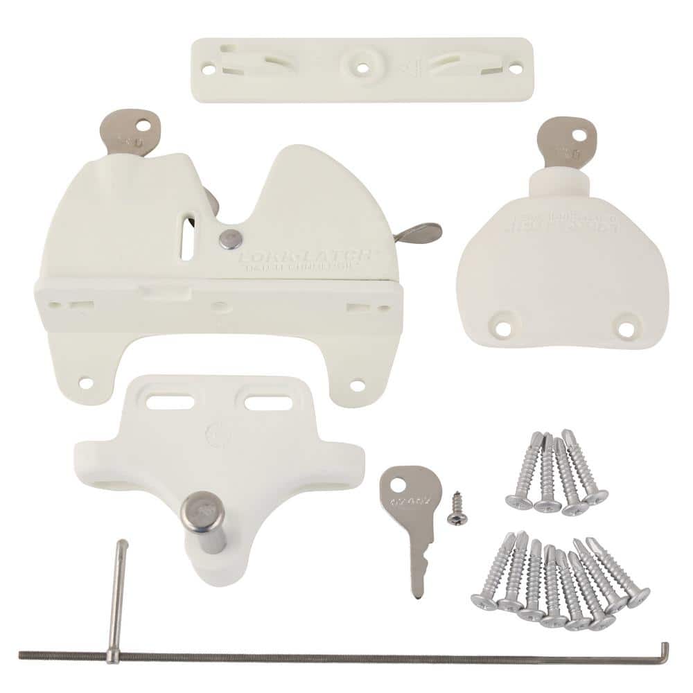 Veranda White Lokk Latch with External Access Kit – PROARB
