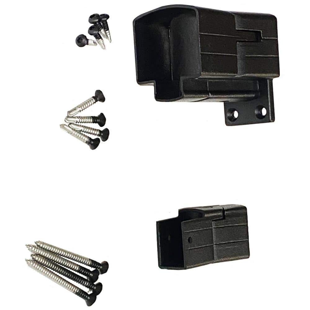 Vista 3 in. H x 2.5 in. W Black Aluminum Universal Angle Bracket for R ...