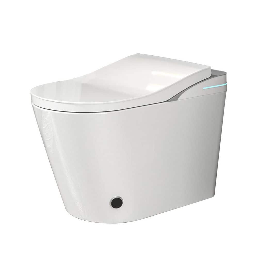 Amucolo 1-Piece Smart Bidet Toilet with Heated Seat & Auto Sensor Flus ...