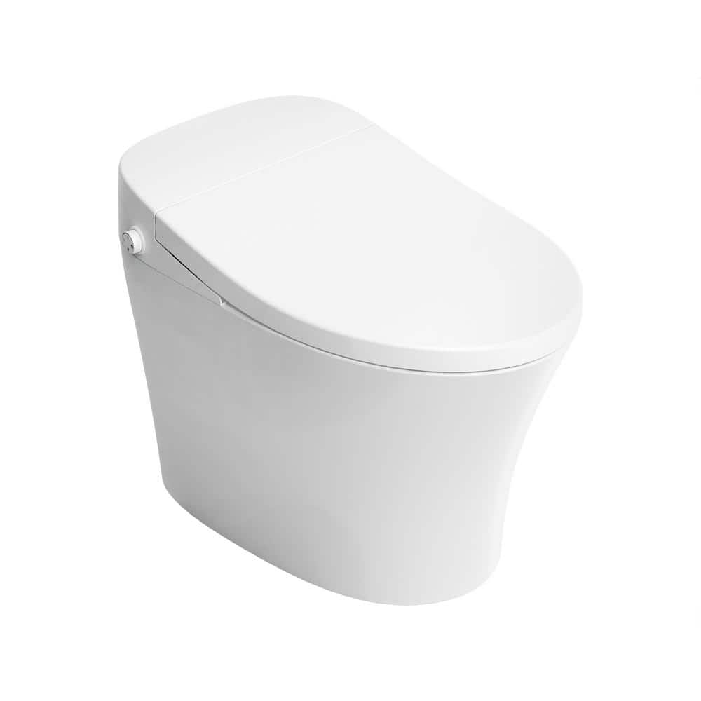 ANZZI ENVO Vail Elongated Smart Bidet Toilet with Remote Control and H ...