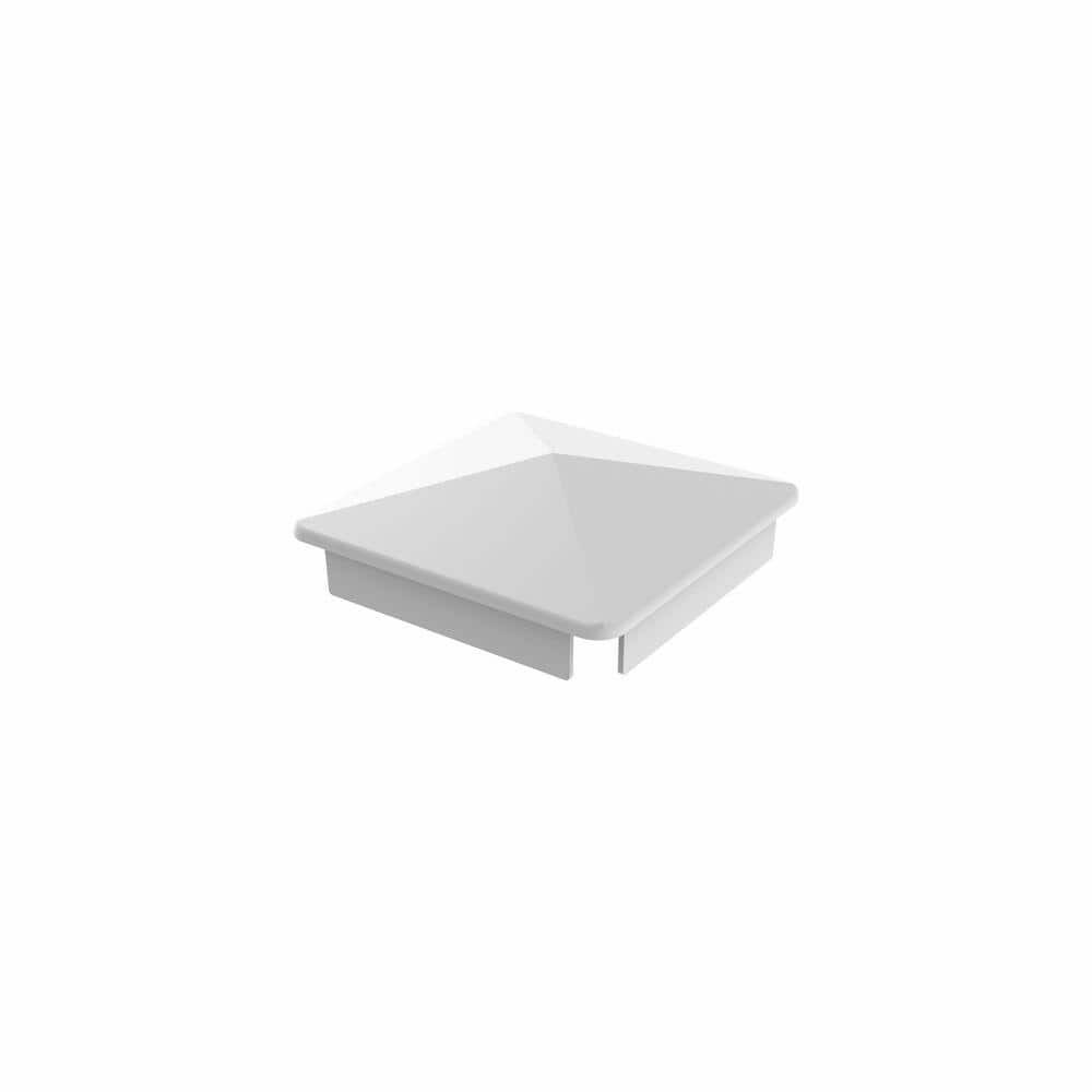 Barrette Outdoor Living 5 in. x 5 in. White Internal Vinyl Post Top ...