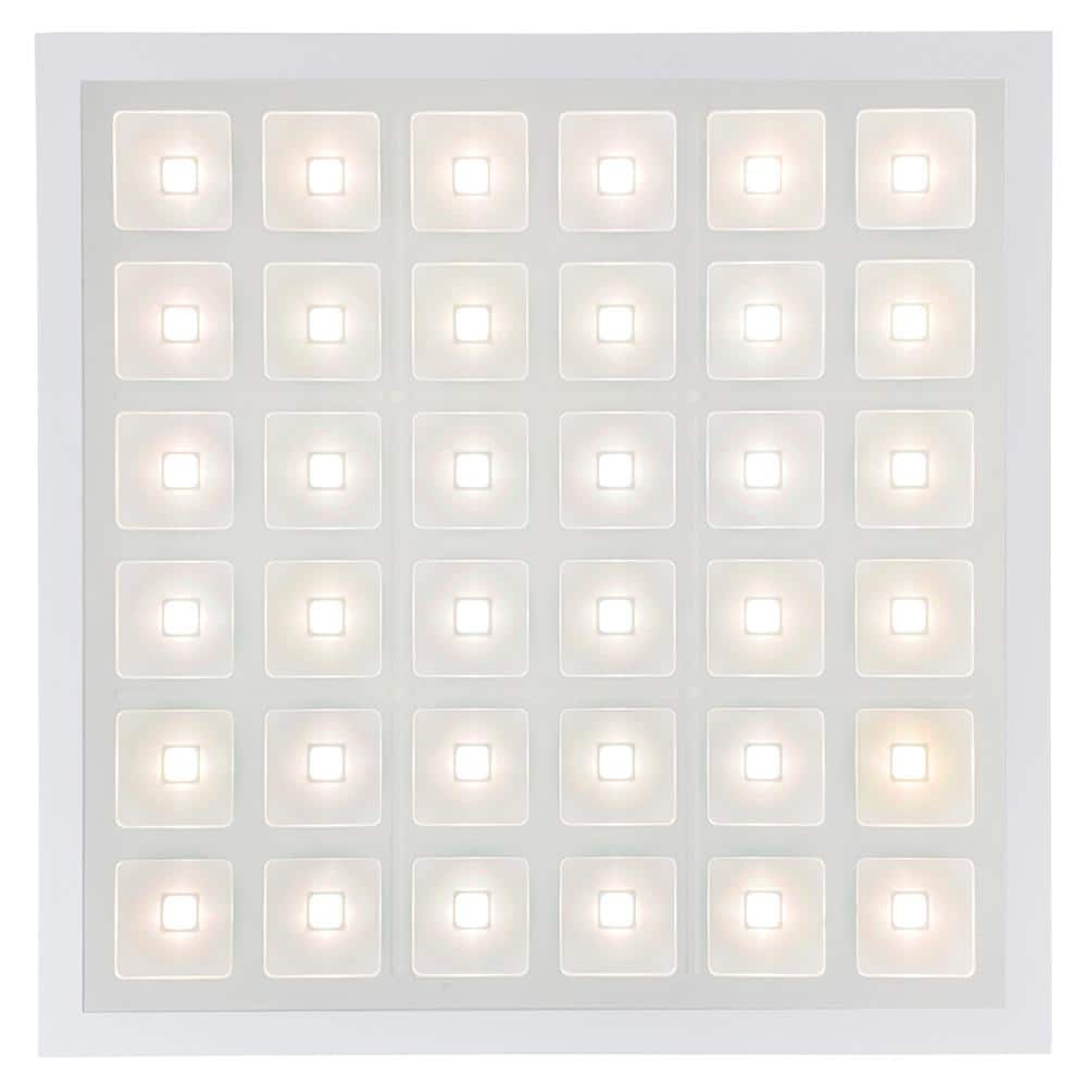 BEYOND LED TECHNOLOGY Designer Troffers Pixel Square Series 2 ft.x 2 f ...