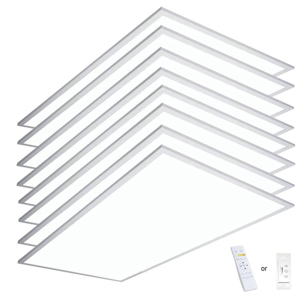 eSenLite 2 ft. x 4 ft. Integrated LED Panel Light Troffer Backlit 6500 ...