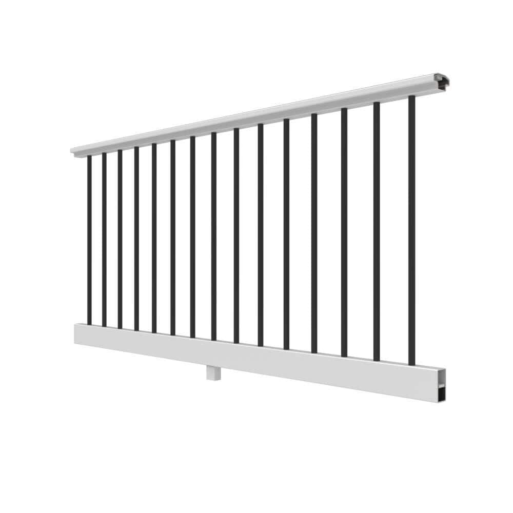 RDI 6 ft. x 36 in. White Vinyl Original Rail Level Rail Kit Including ...