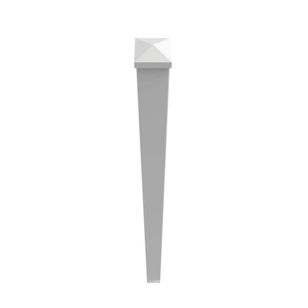Veranda Aluminum Rail 52 in. HD Blank Fascia Mount Post W – PROARB