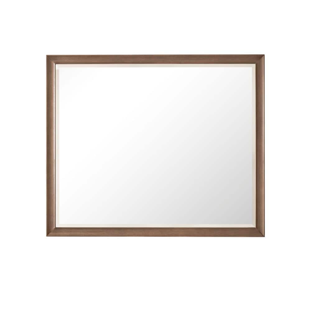 James Martin Vanities Glenbrook 48" White Wash Walnut Vanity Mirror ...