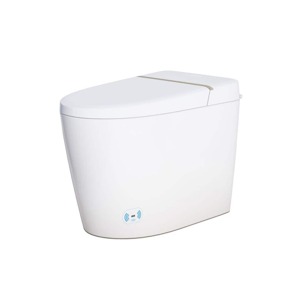 WELLFOR Smart Elongated Bidet Toilet with Heated Seat & Warm Air Dryer ...